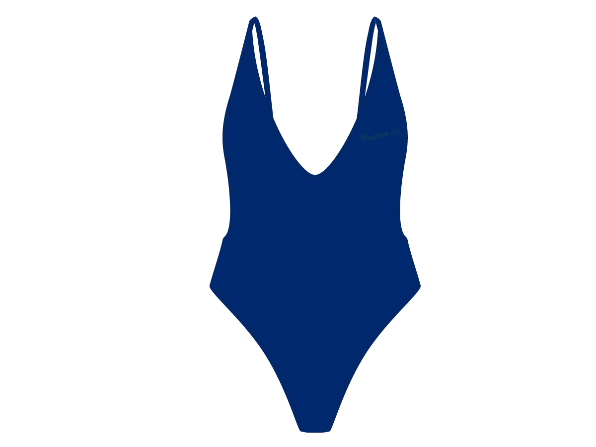 Laguna Blue Retro One-Piece II – Boutine LA