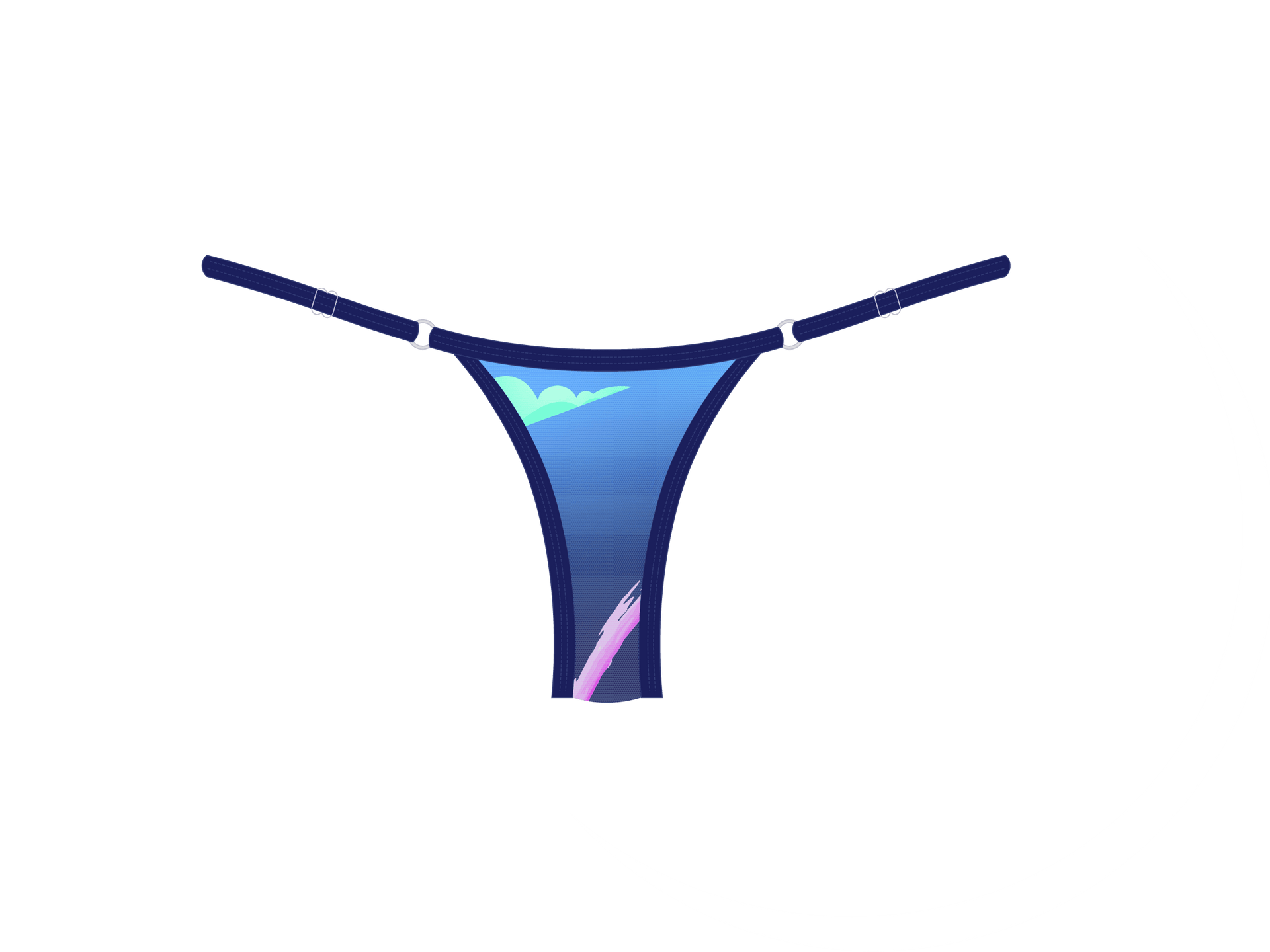 Mesh Graphic Bikini Bottoms – Boutine LA