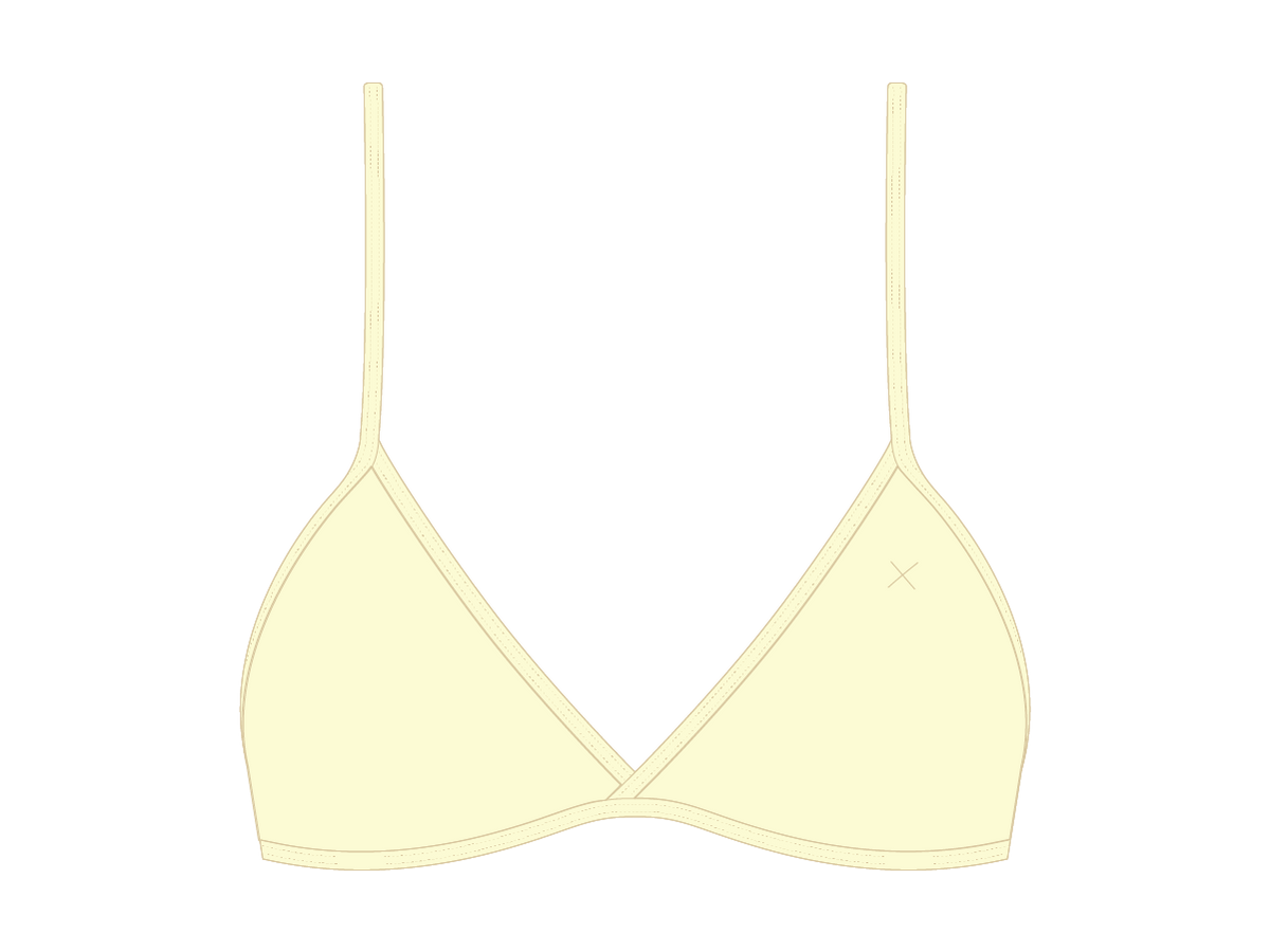 Black Fitted Yoga Bikini Top - by Boutine LA