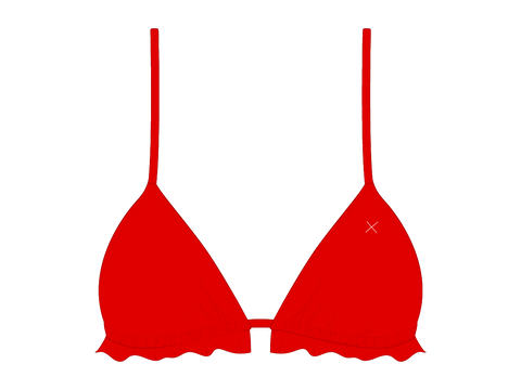 Rose Red Fringe Top – Boutine LA