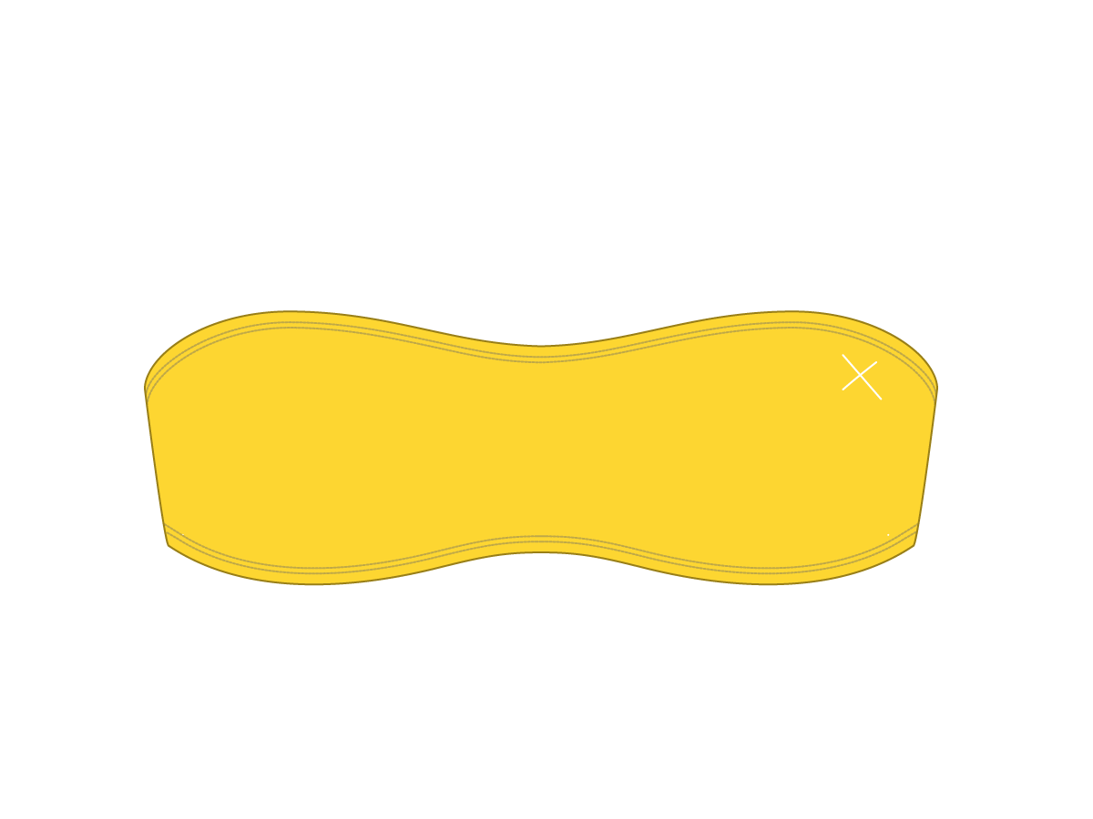 Lily Yellow Strapless Top – Boutine LA