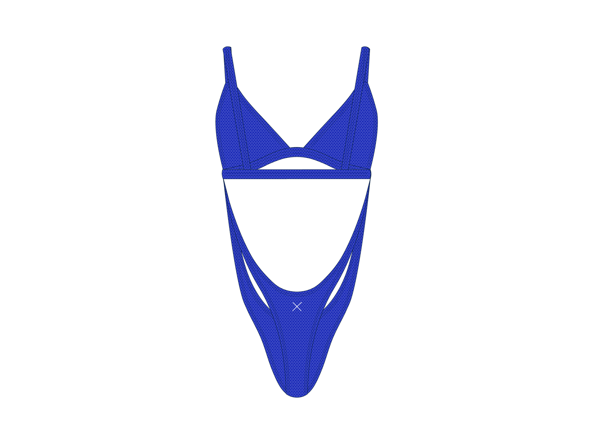 Laguna Blue Drift One Piece - Honeycomb Fabric – Boutine LA