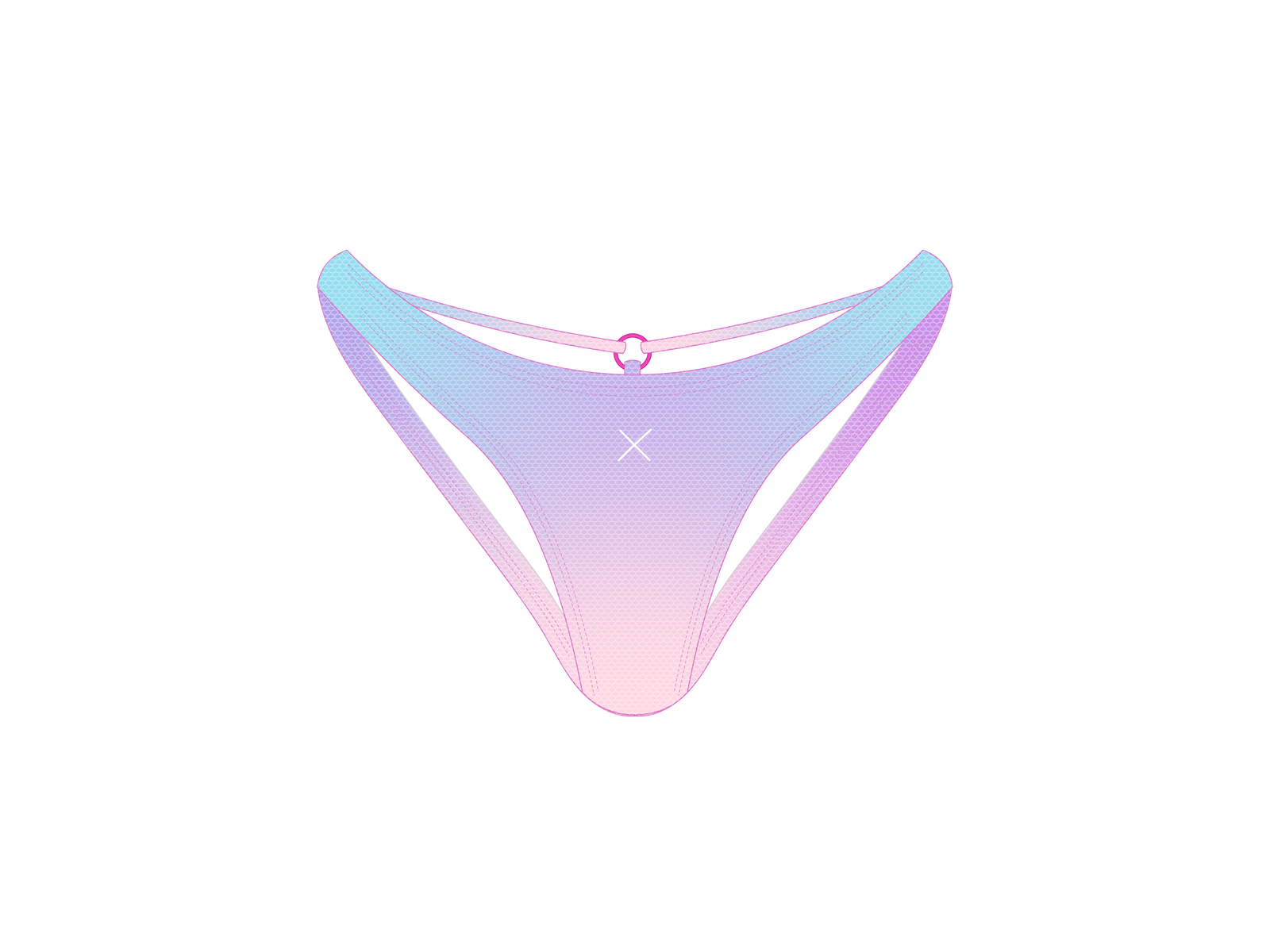 Pink Ombre Around Bottoms - Honeycomb Fabric – Boutine LA