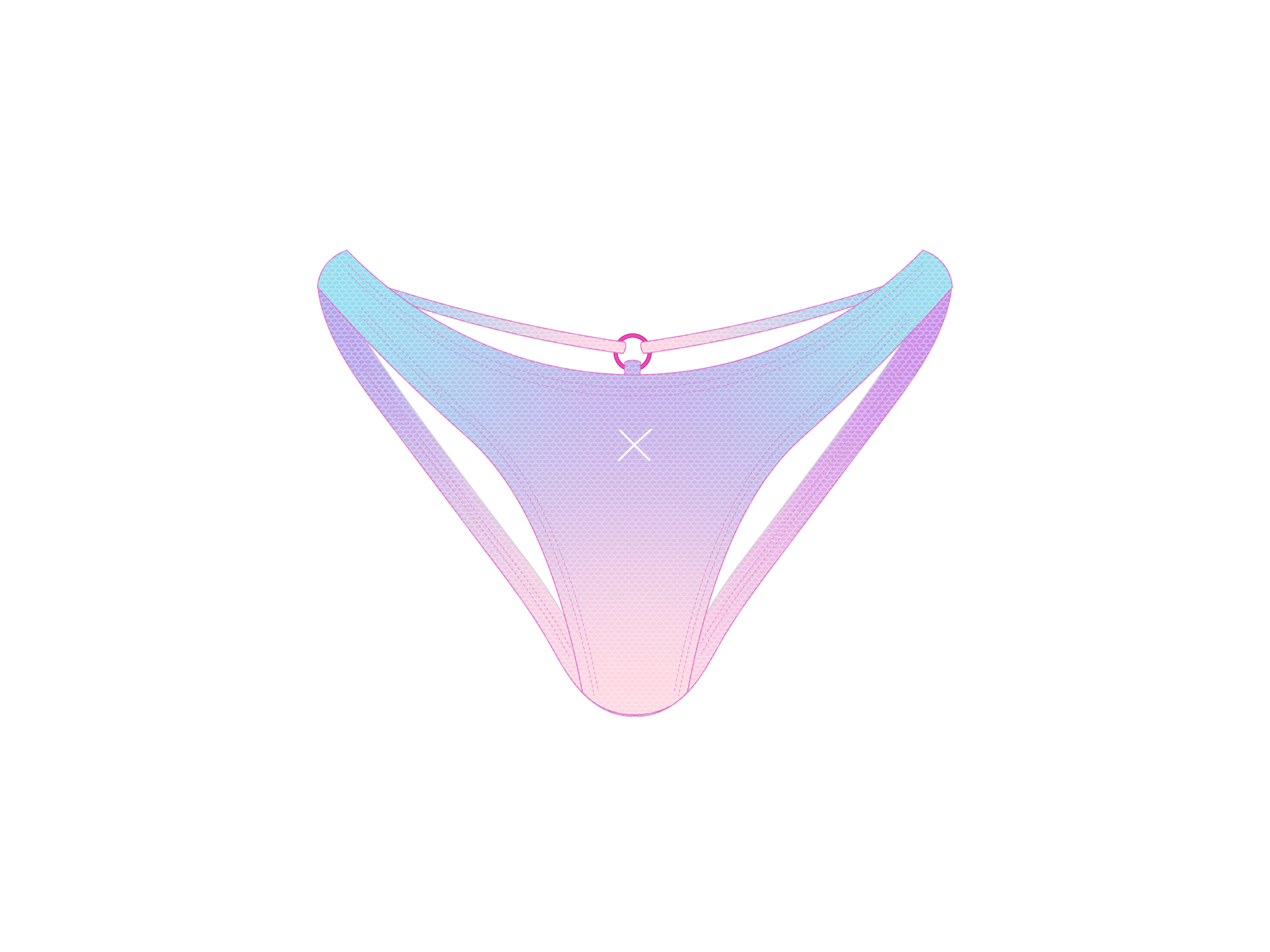 Pink Ombre Around Bottoms - Honeycomb Fabric – Boutine LA