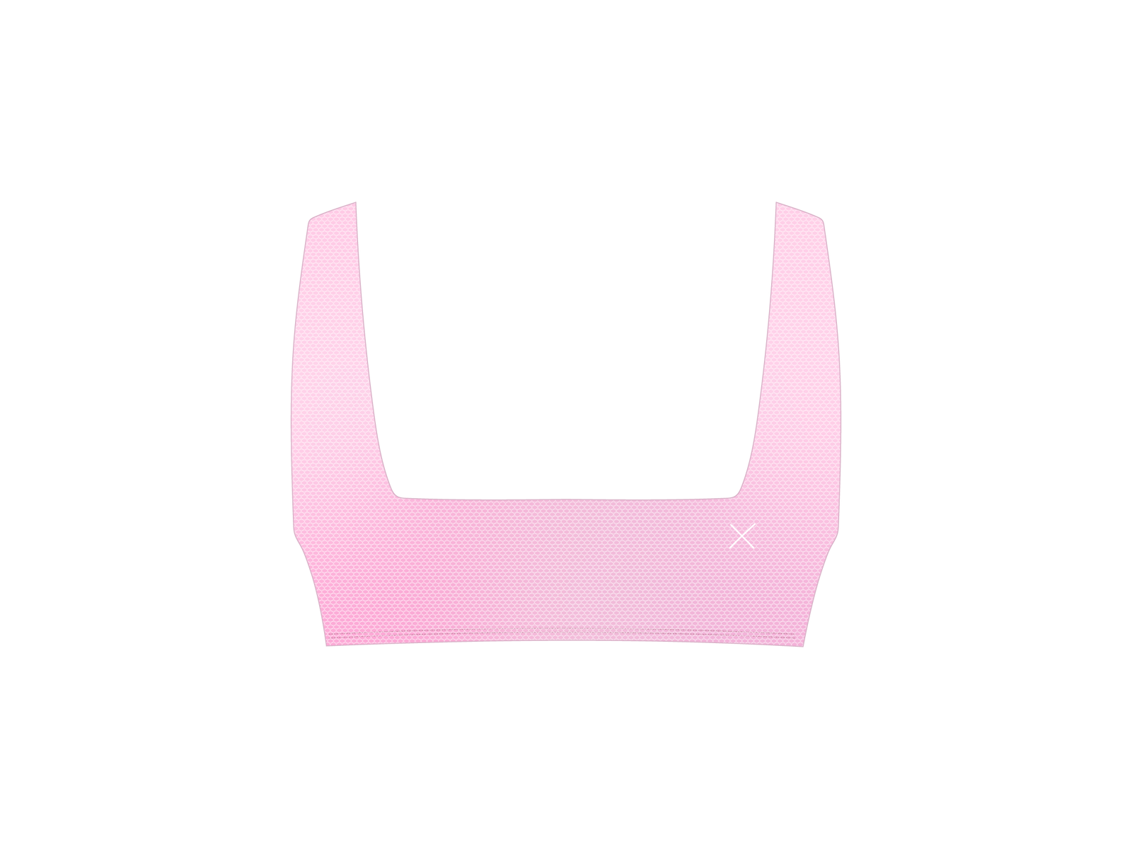 Taffy Pink Angle Top - Honeycomb Fabric – Boutine LA