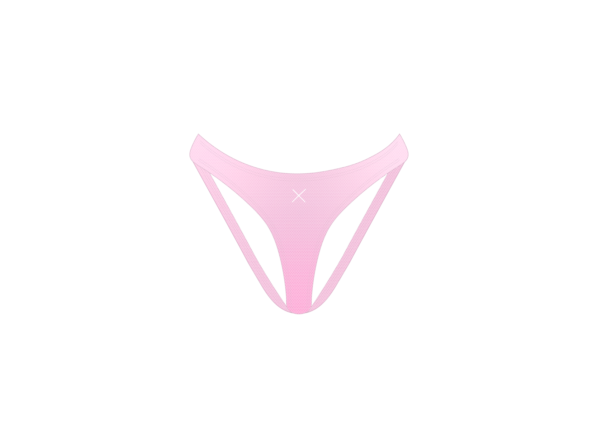 Taffy Pink Angle Bottoms - Honeycomb Fabric – Boutine LA