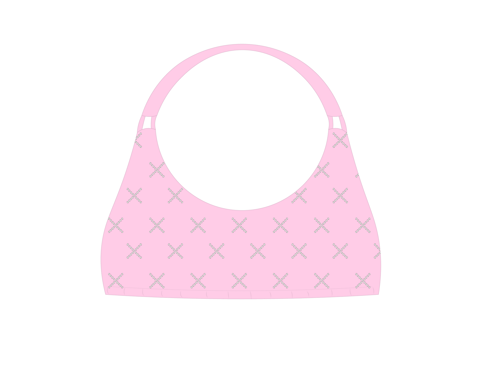 Pink Rhinestone Logo Top – Boutine LA