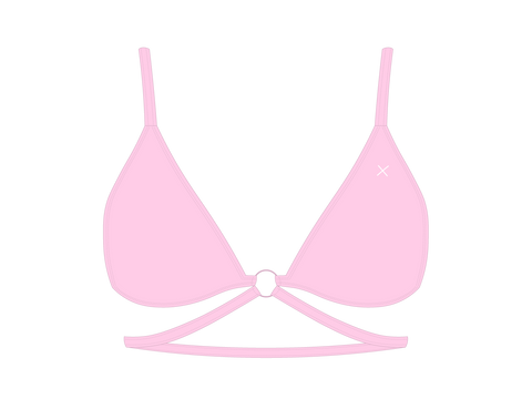 Dusty Pink Ringer Top – Boutine LA