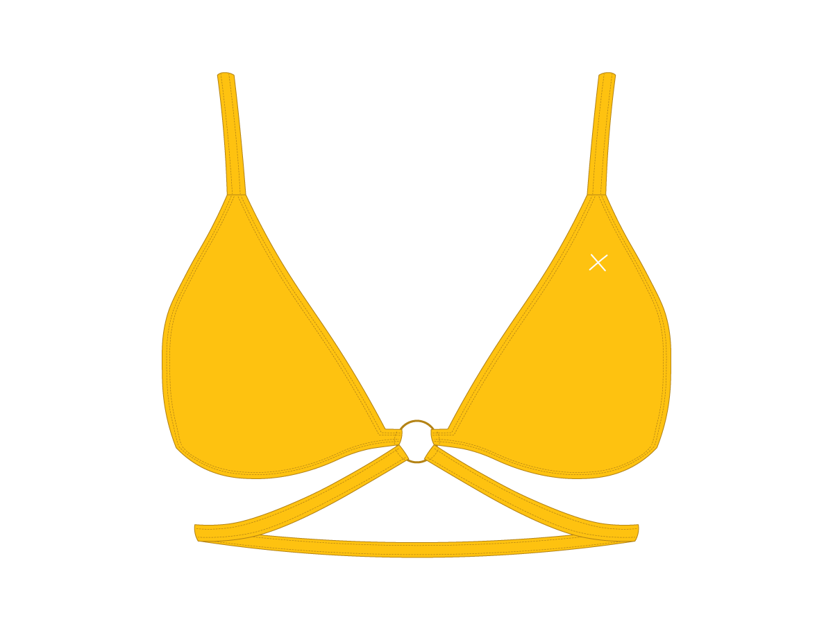 Lilly Yellow Ringer Top – Boutine LA