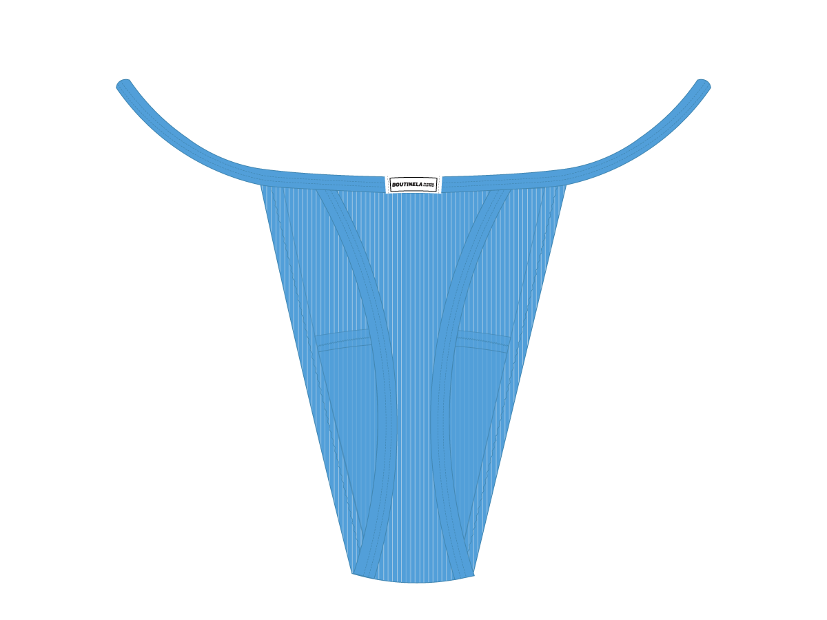 Sky Blue Lace Ribbed Bottoms – Boutine LA