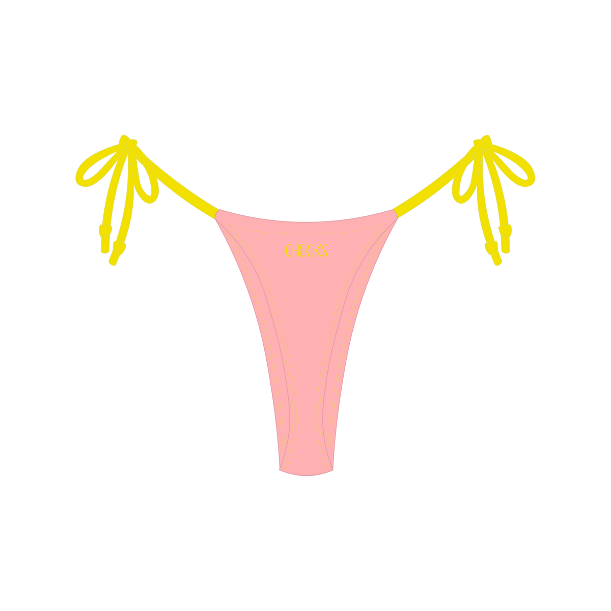 Blush Pear Contrast Bow Bottom – Boutine LA