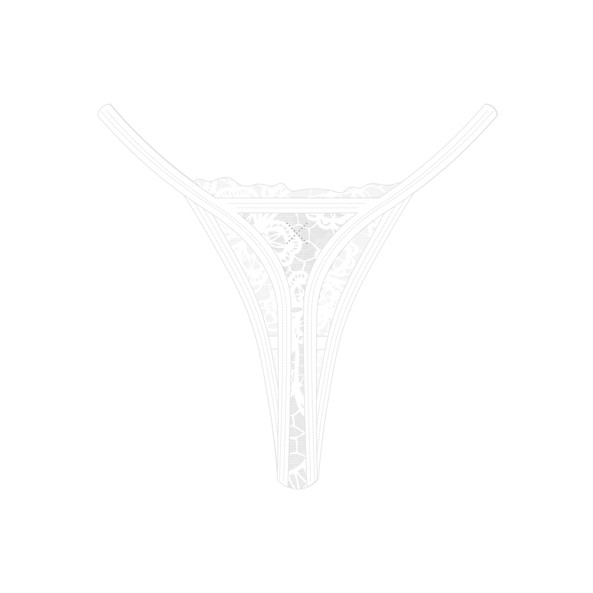 White Trim Lace Thong – Boutine LA