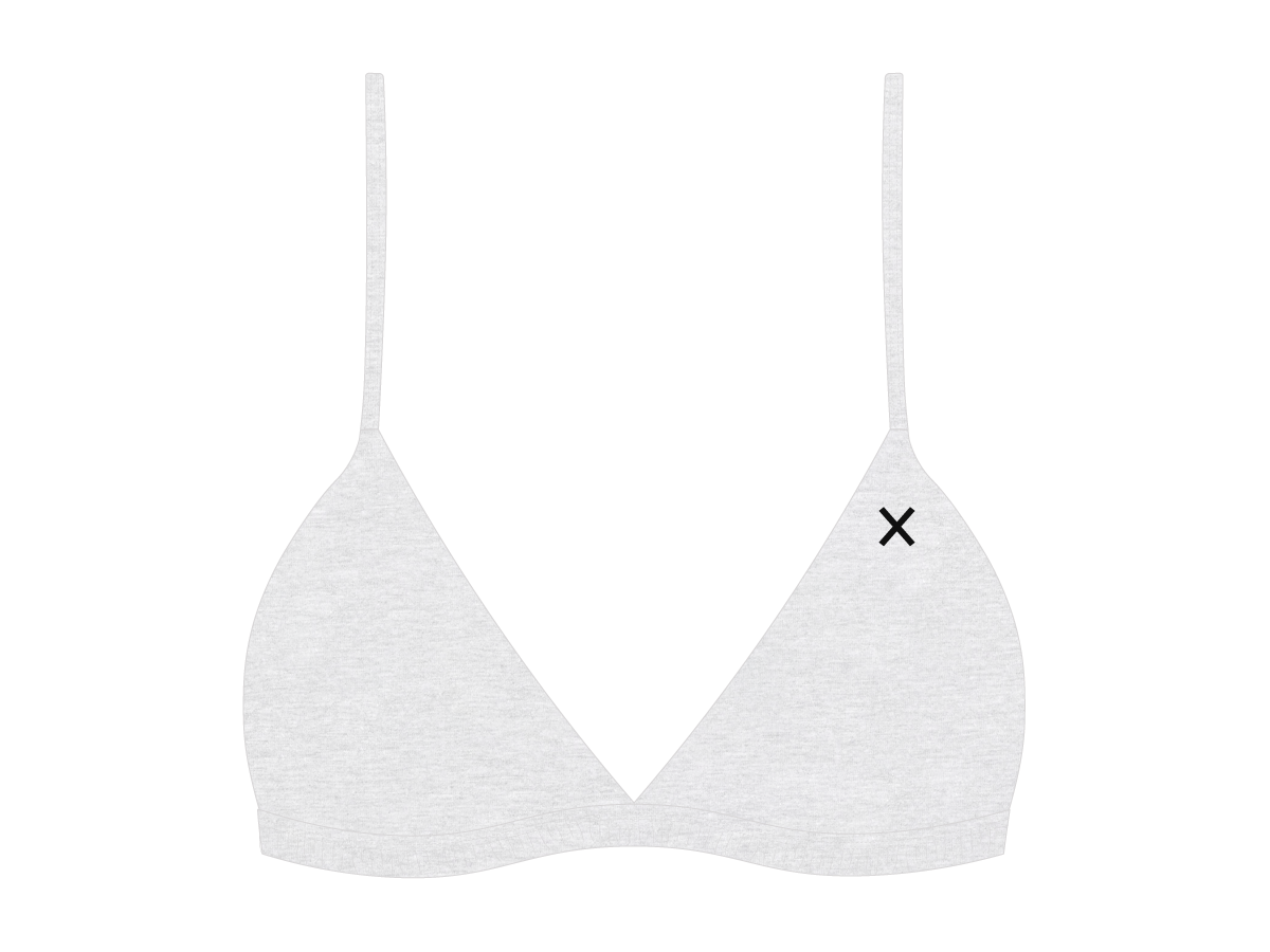 Feather Grey Bralette Top – Boutine LA