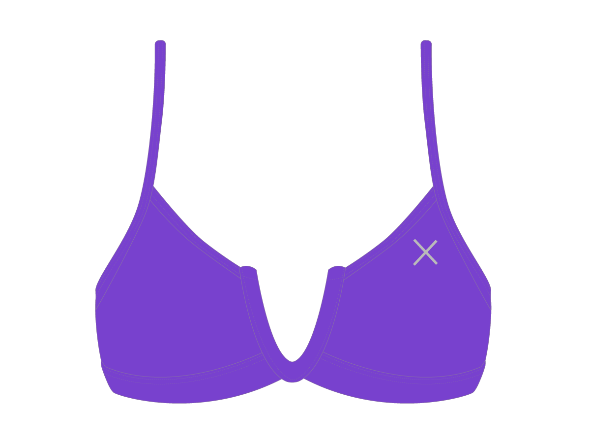 Violet Purple V-Cut Top – Boutine LA