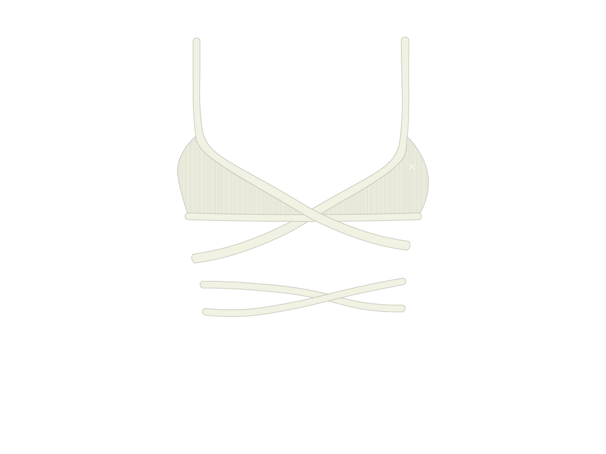 OFF-White Wrap Bralette Top – Boutine LA