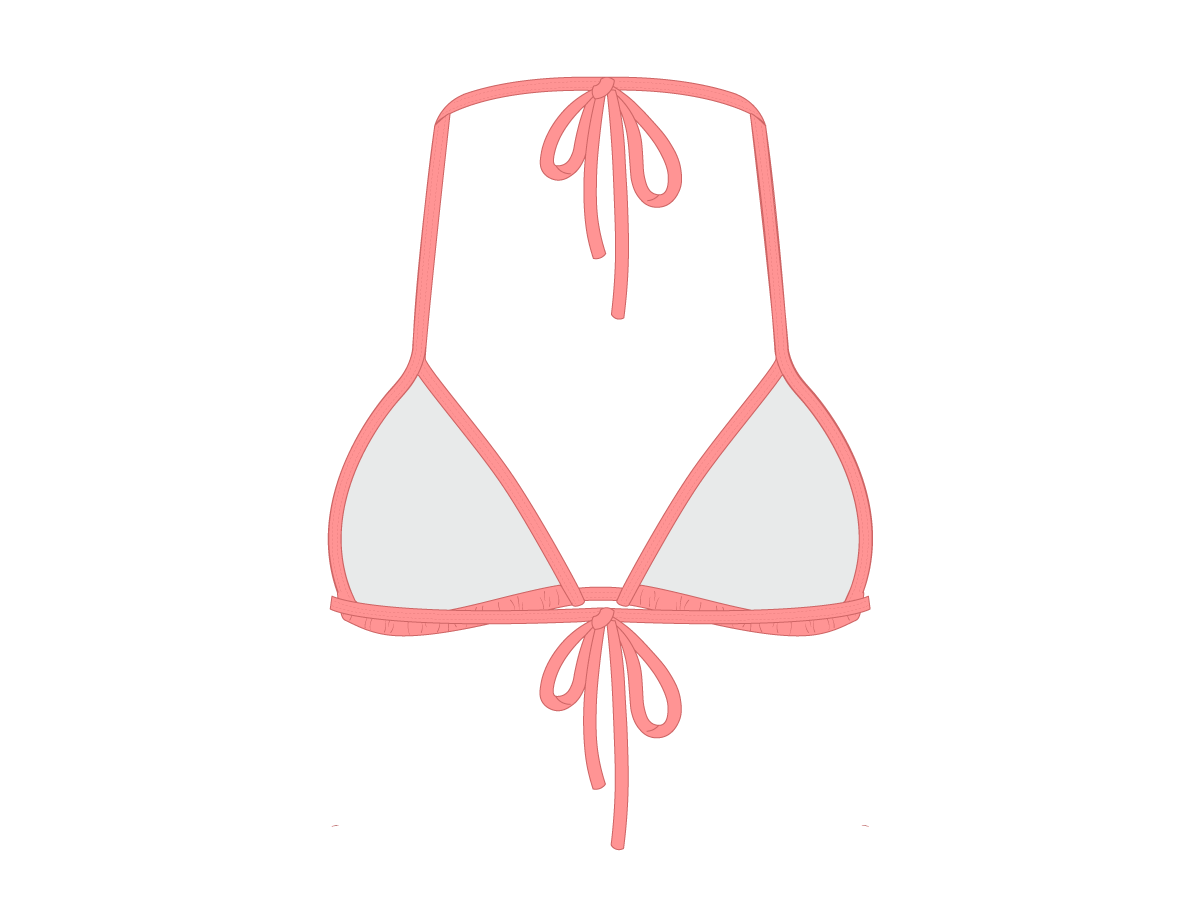 Coral Bikini Top II – Boutine LA